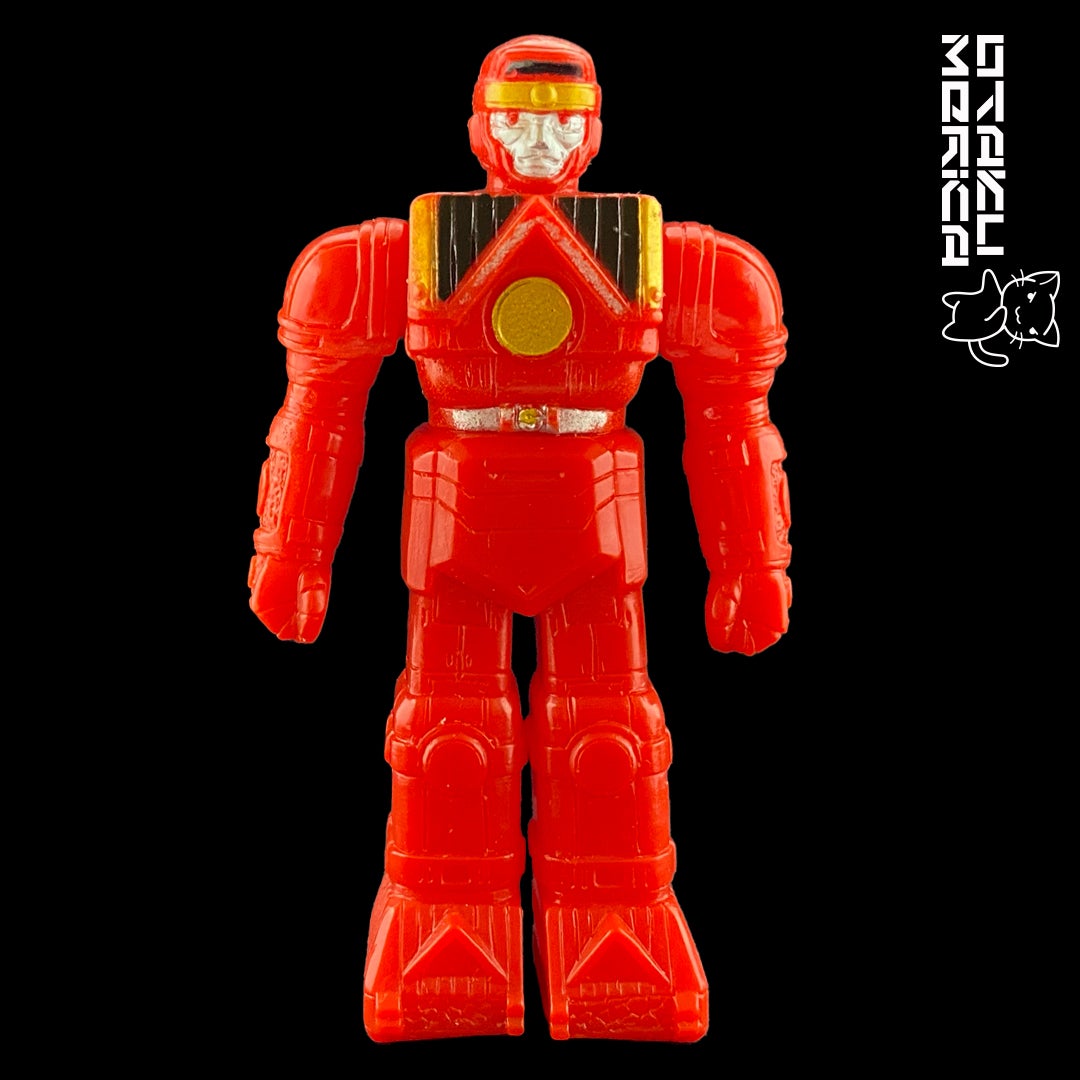 Bandai 1993 Ninja Sentai Kakuranger Red Saruder - Mini Sofubi Figure ...