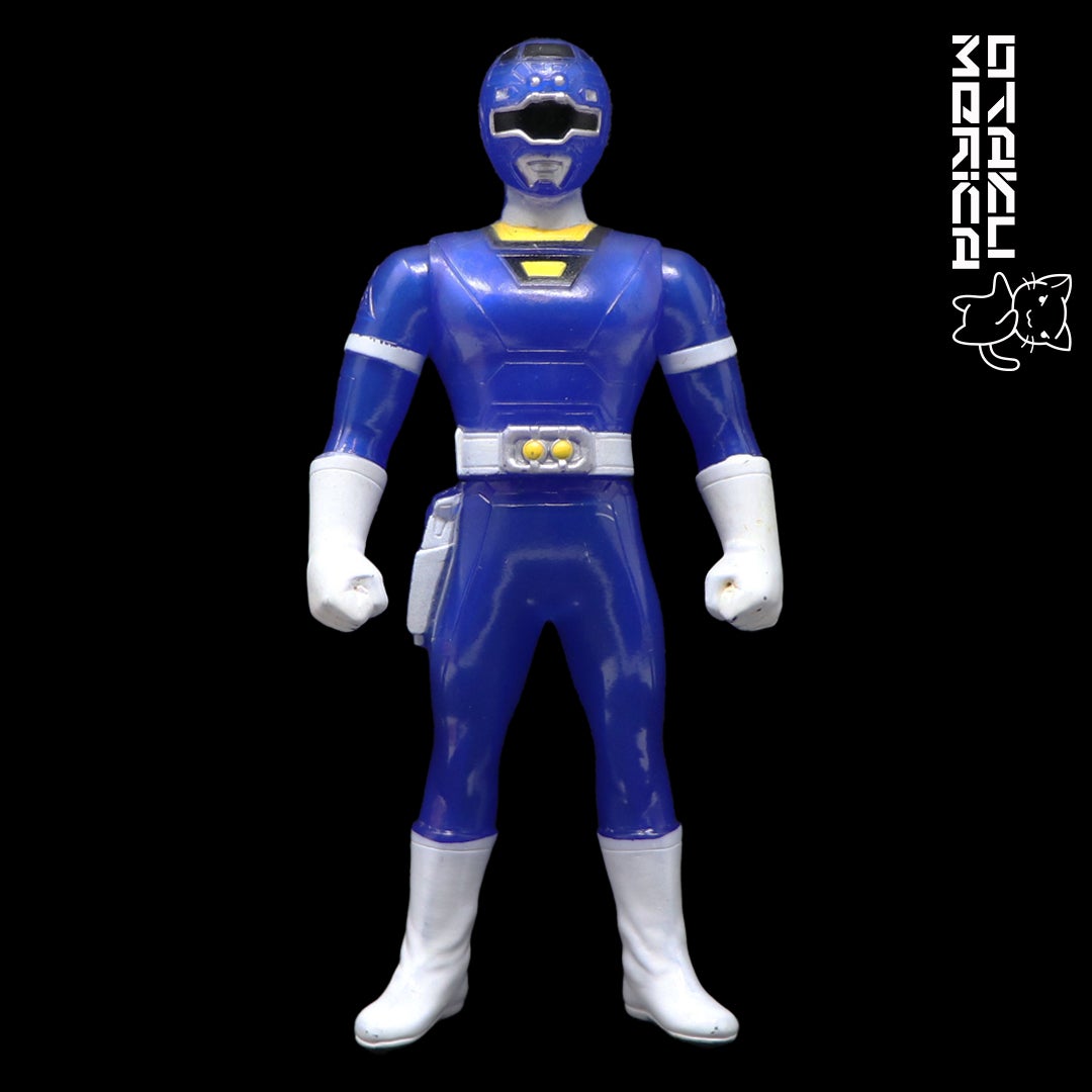 Bandai 1997 Gekisou Sentai Carranger Blue Ranger - Sofubi Figure (1 ...