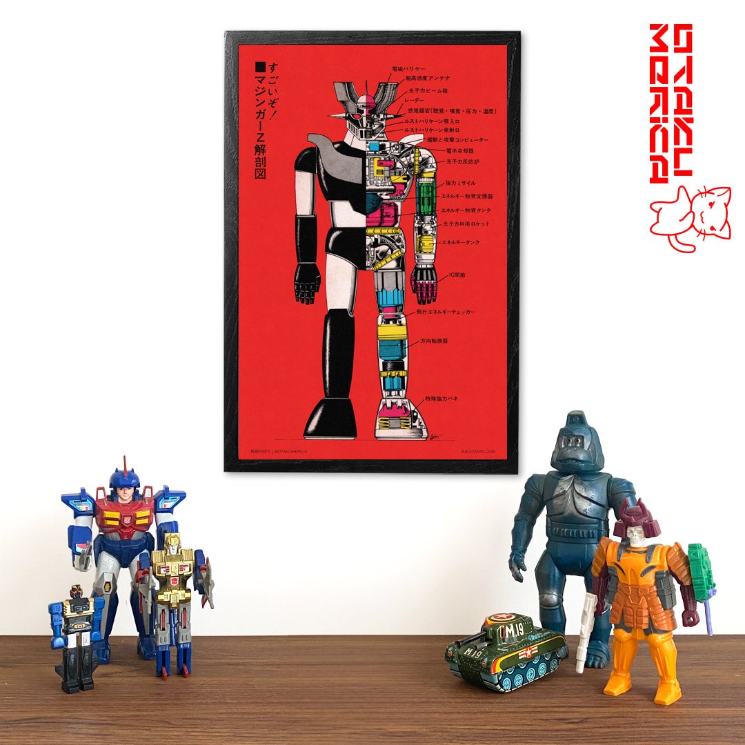 Robot Cutaway Anatomy Art Print - Mazinger - 11 x 17in | Otakumerica
