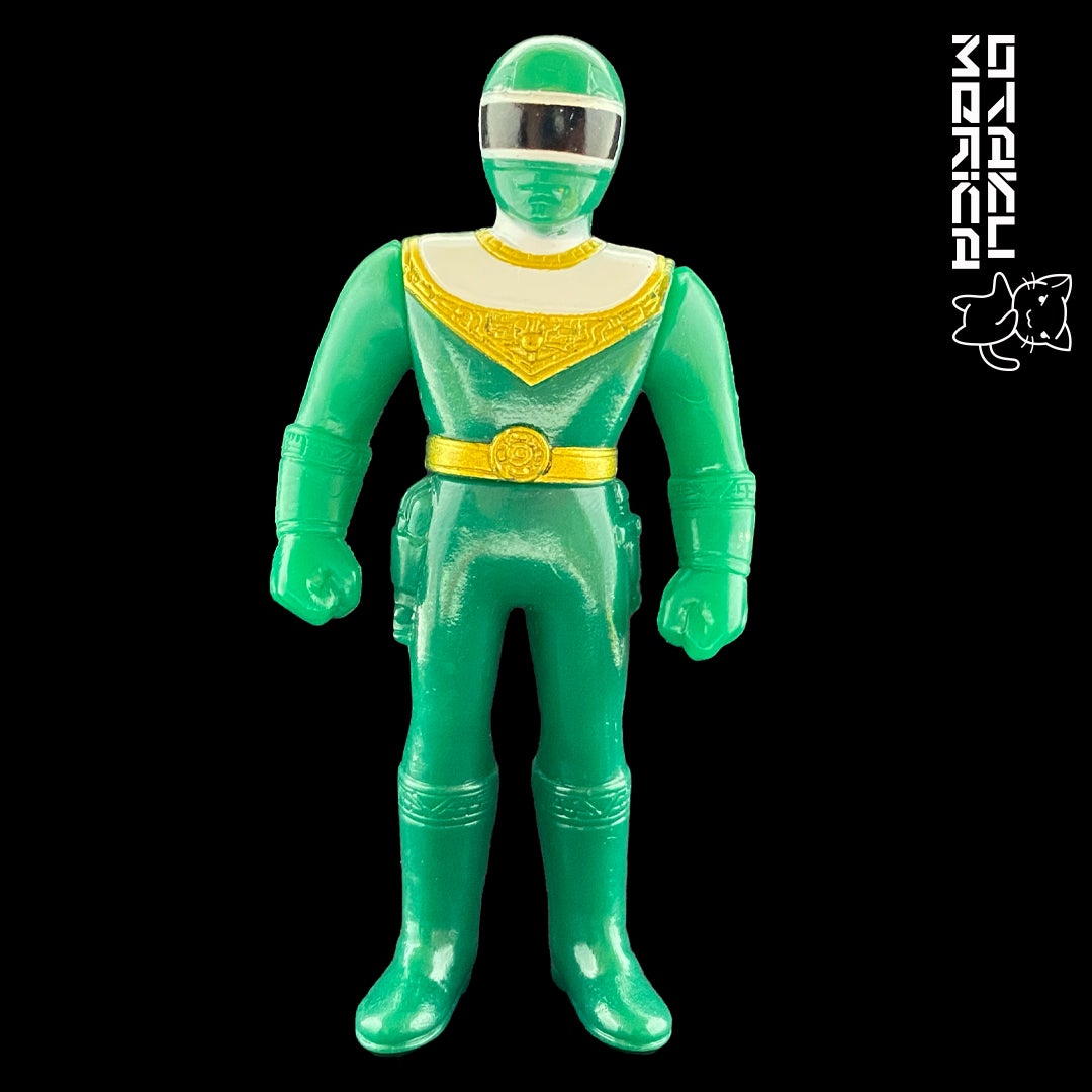 Bandai 1995 Chouriki Sentai Ohranger Green Ranger - Mini Sofubi Figure ...