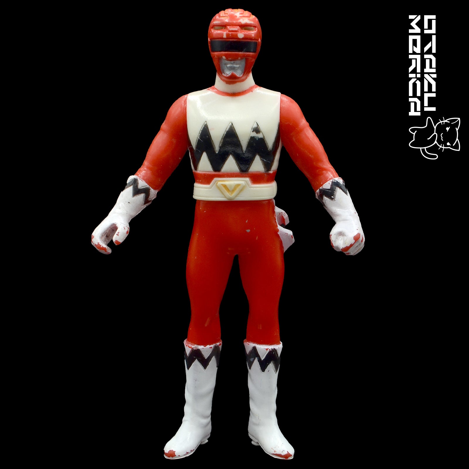 Bandai 1998 Seijuu Sentai Gingaman - Ginga Red Sofubi Figure | Otakumerica