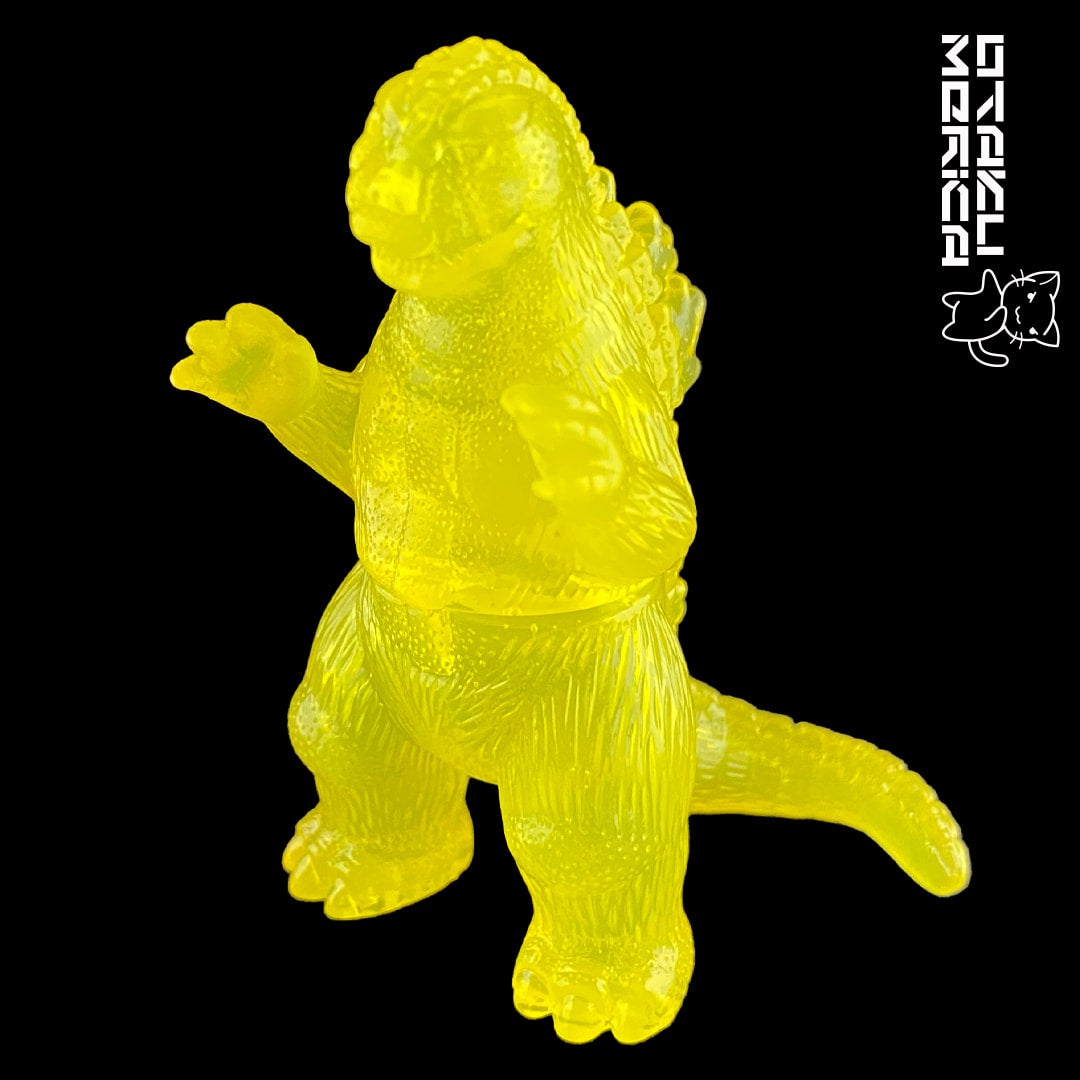 Marusan Margacha 1974 Godzilla (Clear Yellow, Blank) Kaiju Sofubi ...