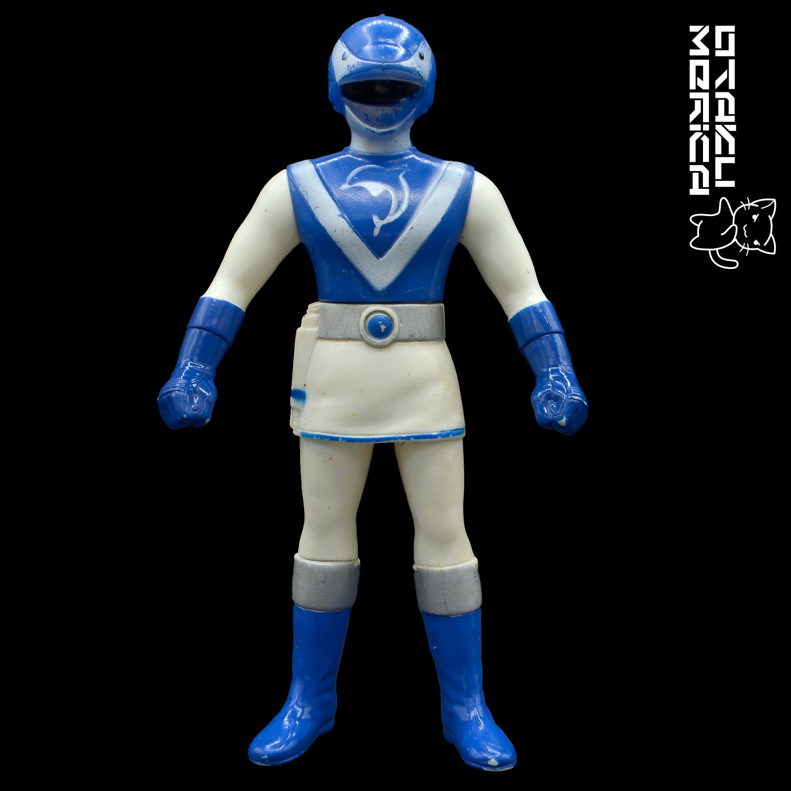 Bandai 1988 Choujuu Sentai Liveman Blue Dolphin - Sofubi Figure ...