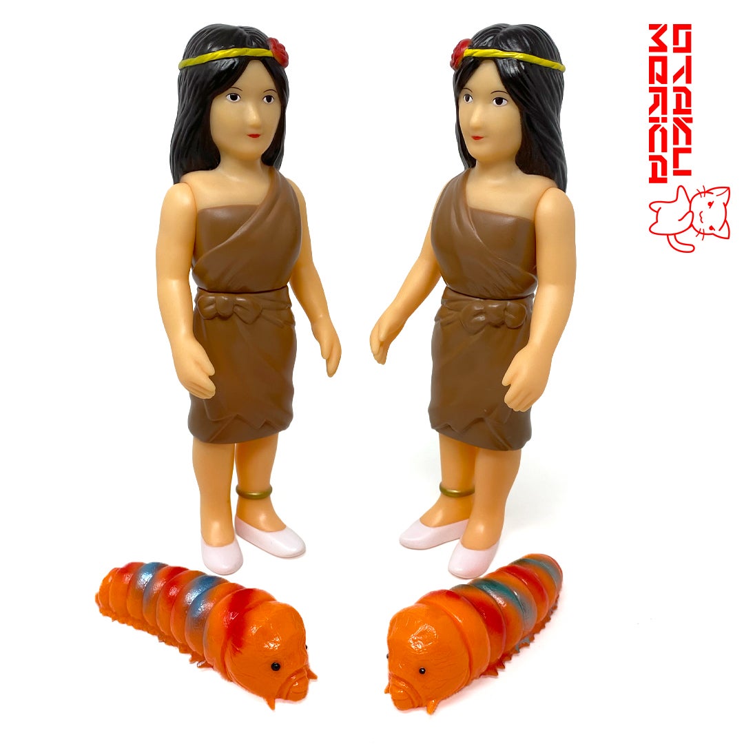 M1Go 1997 Shobijin Fairies & Mothra Larva Sofubi Figure Set | Otakumerica
