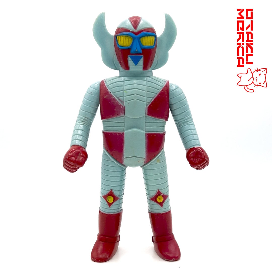 Bullmark 1970s Midsize Zaborger - Vintage Sofubi Figure | Otakumerica
