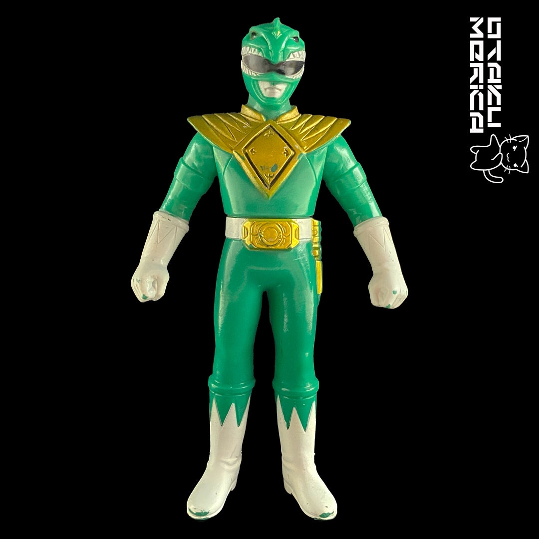 Bandai 1992 Kyōryū Sentai Zyuranger Green Ranger - Sofubi Figure ...