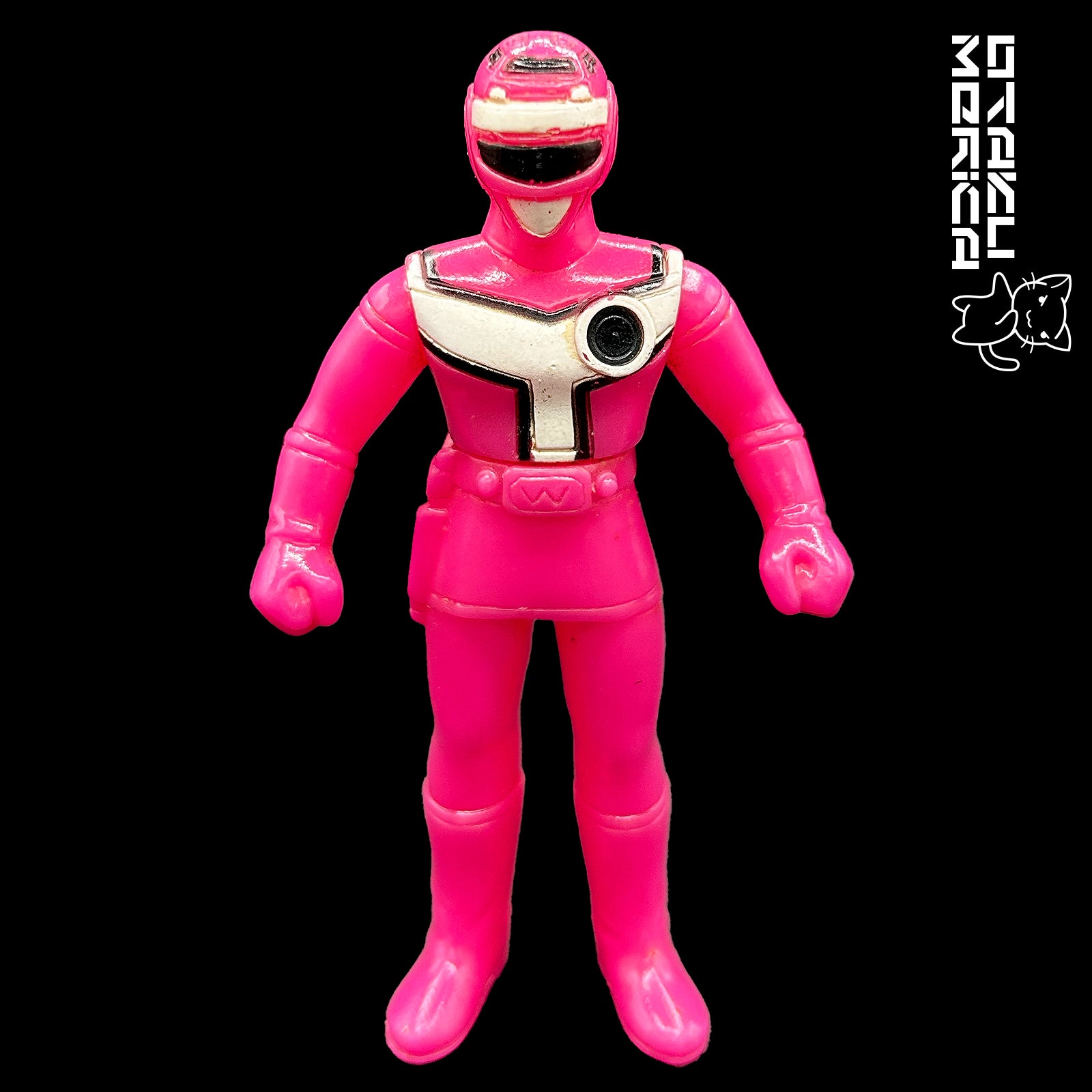 Bandai 1989 Kousoku Sentai Turboranger Pink Turbo - Mini Sofubi Figure ...