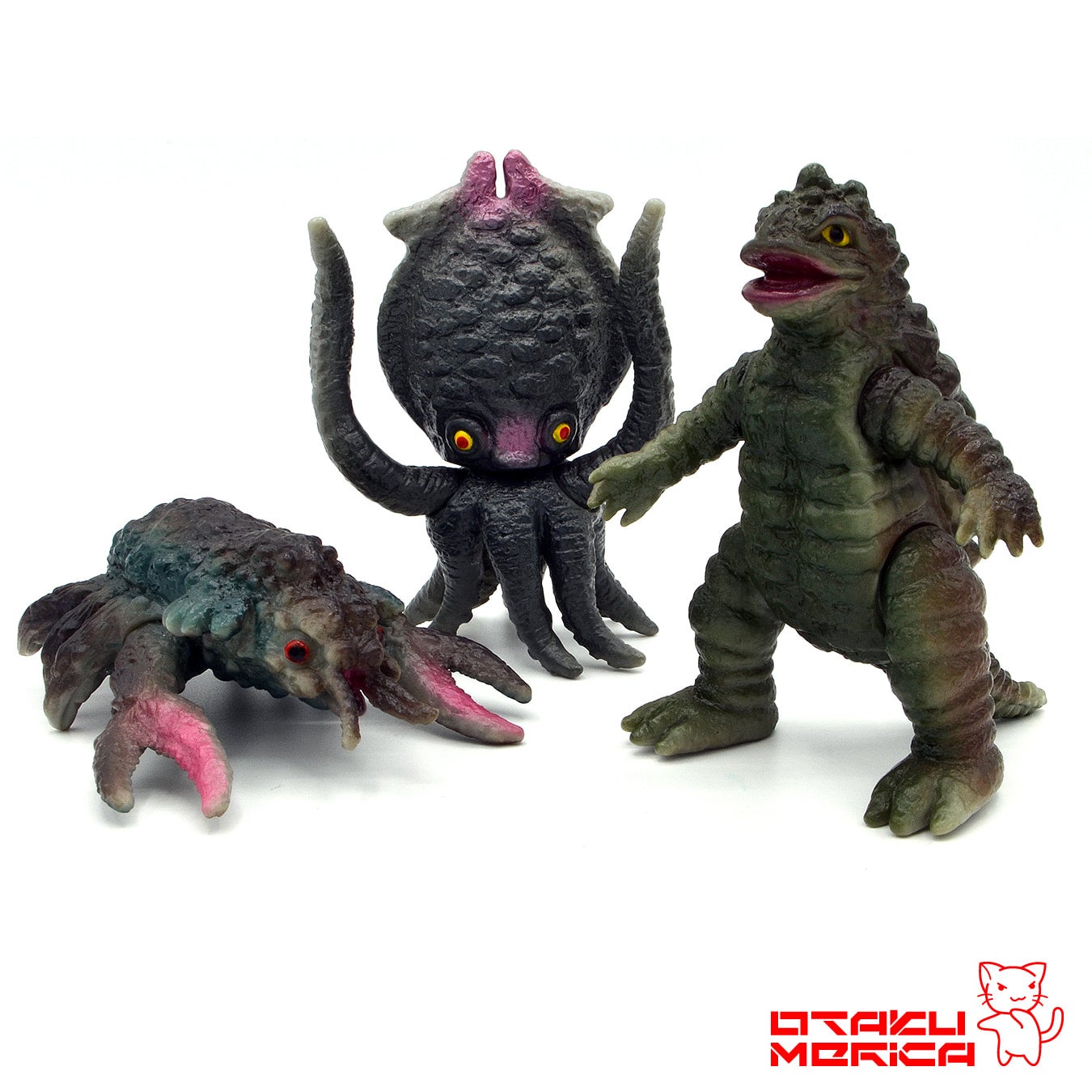 Iwakura Bullmark Space Amoeba Set - Ganimes, Gezora, Kameba - Kaiju ...