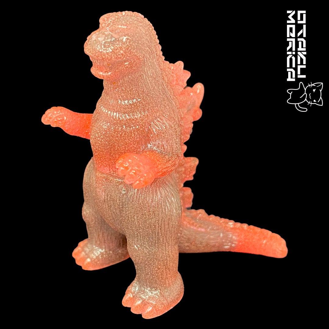Marusan Margacha 1974 Godzilla (Red, Marbled) Kaiju Sofubi Figure | Otakumerica