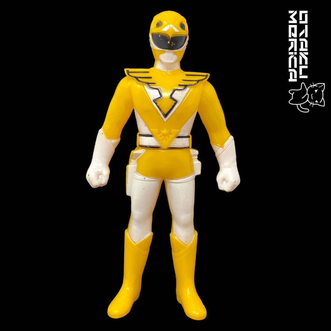 Bandai 1991 Chojin Sentai Jetman Yellow Owl - Sofubi Figure | Otakumerica