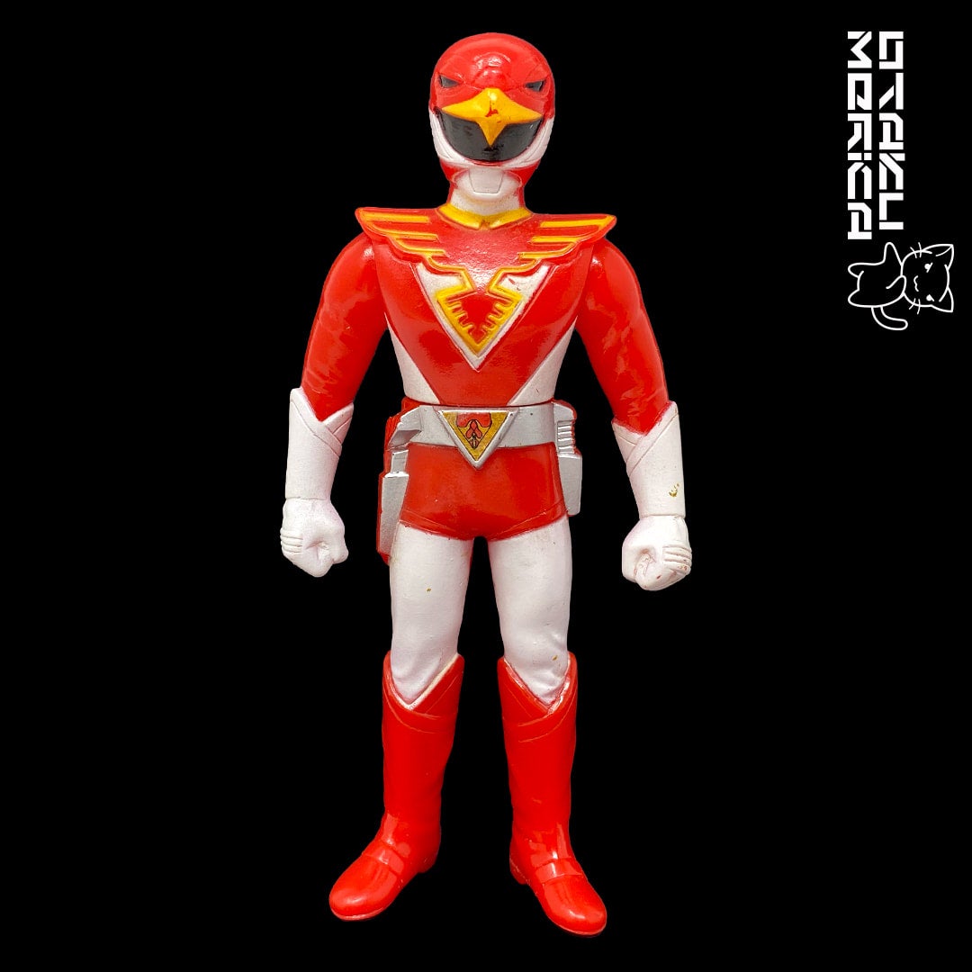 Bandai 1992 Chojin Sentai Jetman Red Hawk - Sofubi Figure | Otakumerica