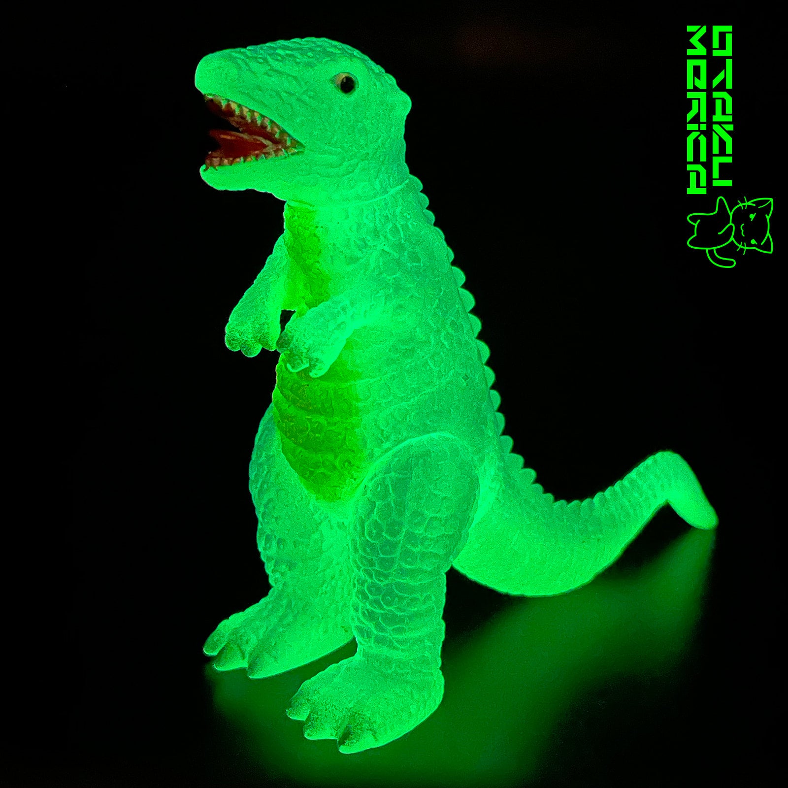 Iwakura Bullmark (HMV Color) Gorosaurus GLOW Chase Color- Kaiju Sofubi | Otakumerica